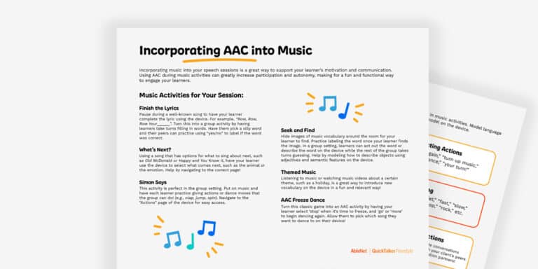 SLP Resources | QuickTalker Freestyle