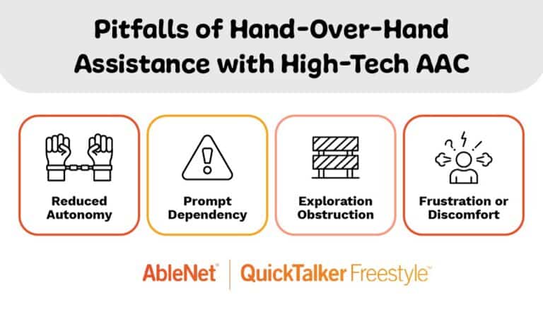 Alternatives to Hand-Over-Hand Prompting for AAC Users