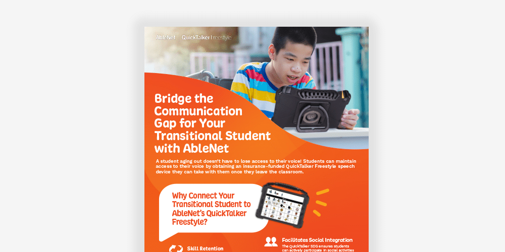 Across the Lifespan | QuickTalker Freestyle